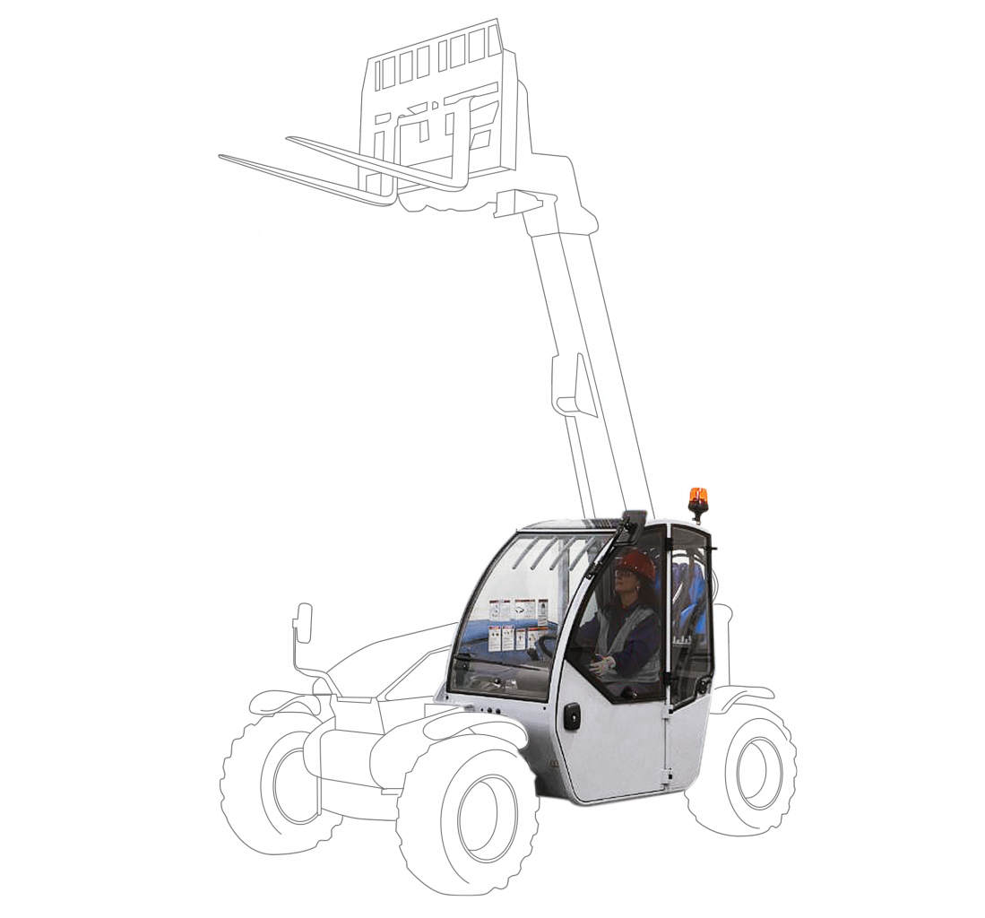 Telehandler cabin
